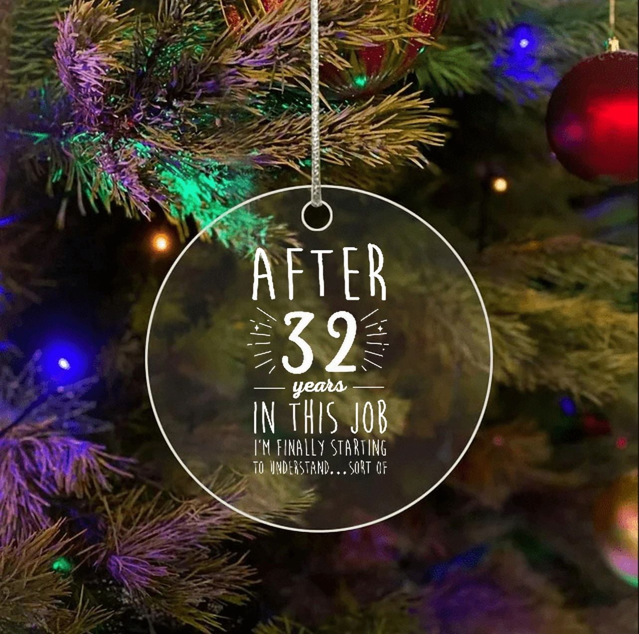 32nd Work Anniversary 32 Years on The Job Employees Ornament, Home ...