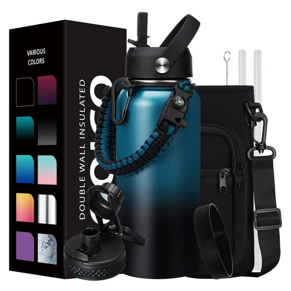 Milton Thermosteel Flask 1000, Vacuum Insulated, 24H Hot/Cold, Leak ...