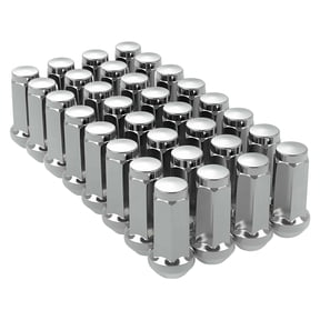 White Knight 963809LBK Black Chrome M14 x 1.50 Duplex Spline Lug Nut ...