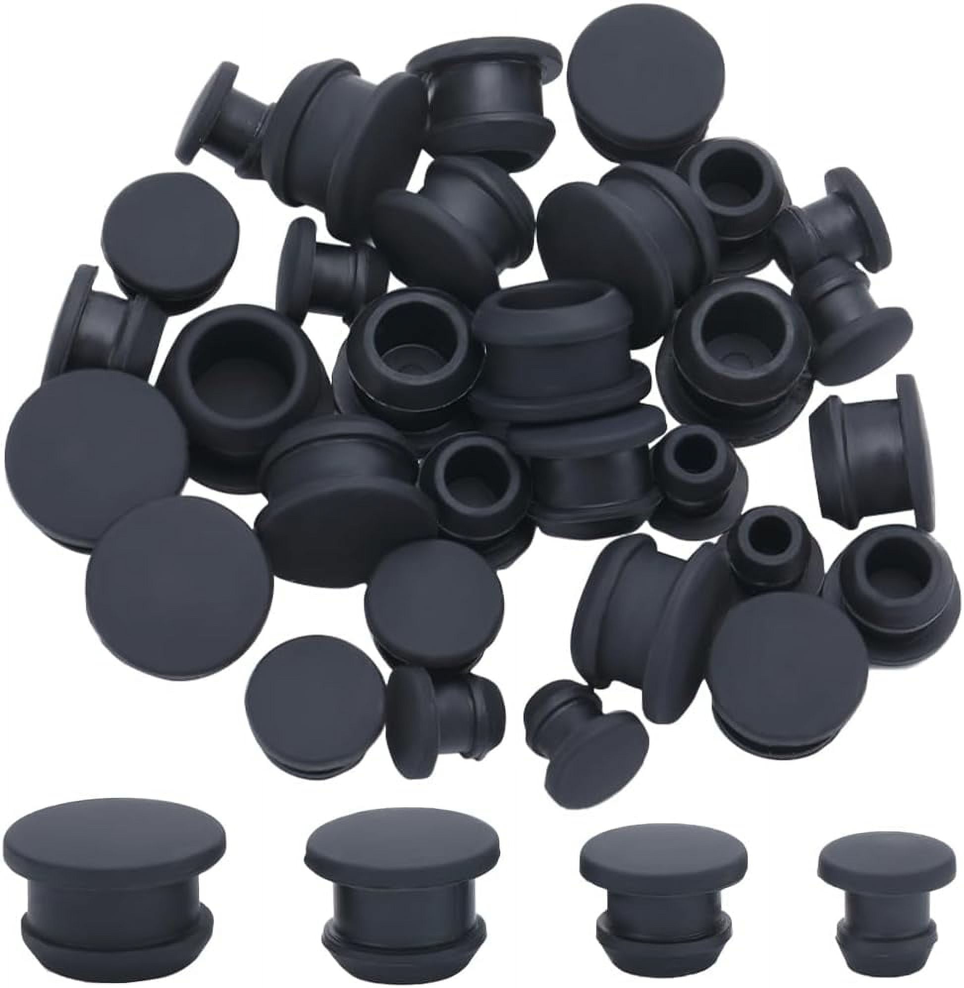 32PCS 4 Sizes Silicone Stoppers for Salt and Pepper Shakers 15/64 5/16 ...