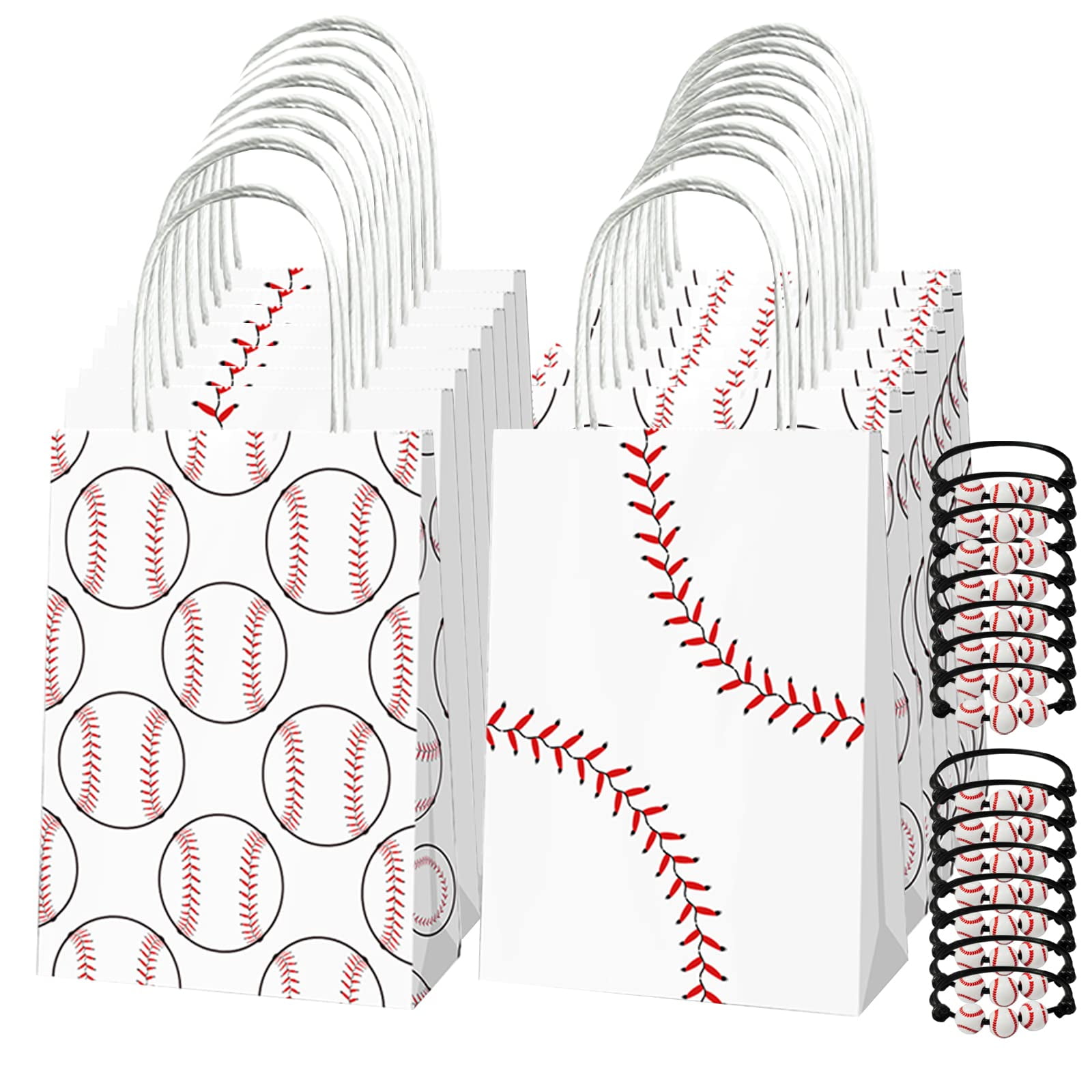 32PCS Baseball Party Favors, 16PCS Baseball Gift Bags and 16PCS ...