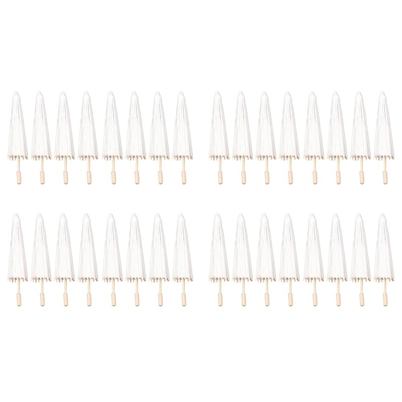 32PCS Paper Parasol Wedding Umbrella Party Favor 40cm Bamboo Umbrellas ...