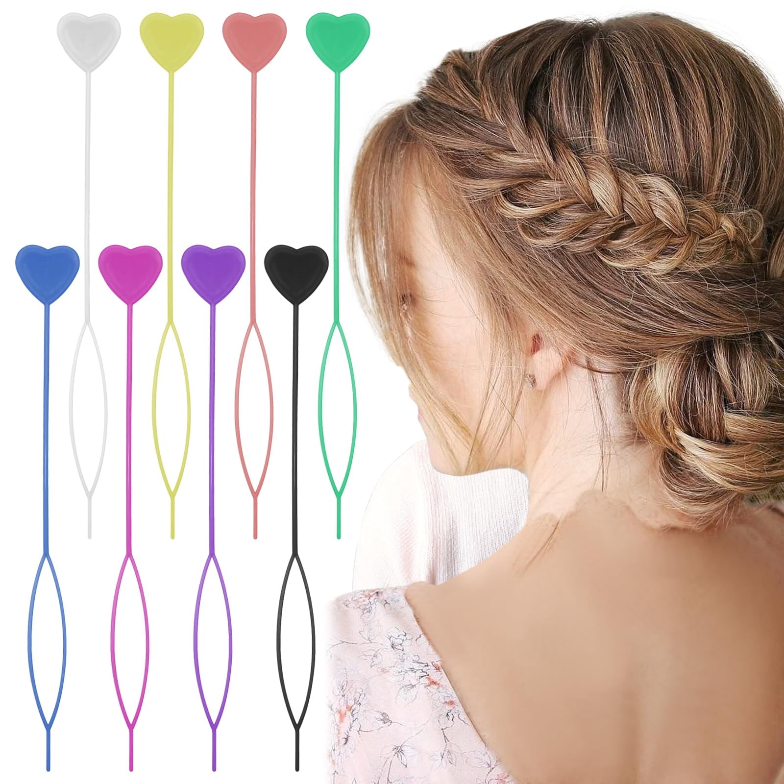 32PCS Quick Beader for Hair Braids Hair Beader Tool Loading Beads Braid ...