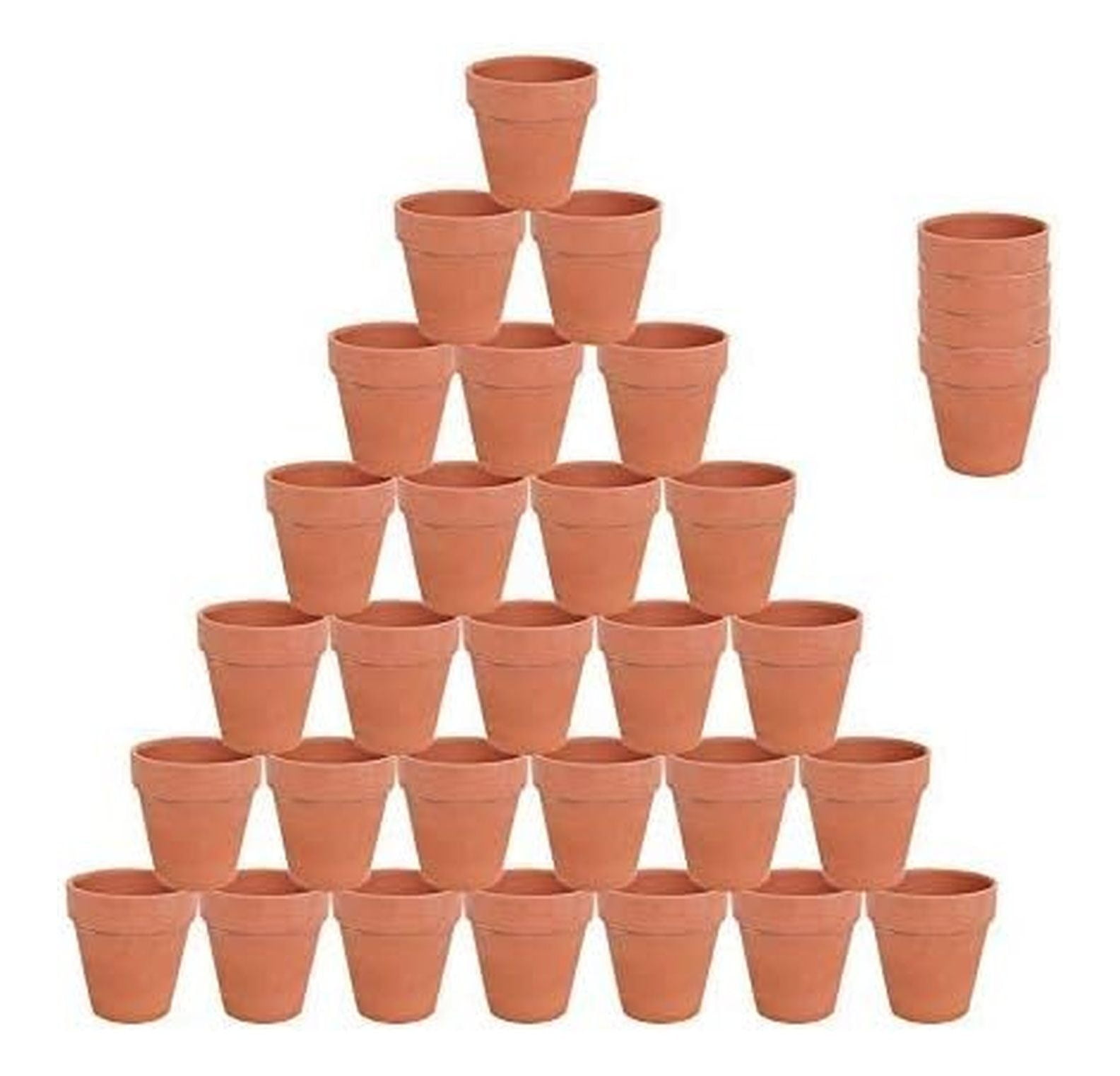 32PCS Small Ceramic pots - 2.16 inches Small Clay pots Cactus pots ...