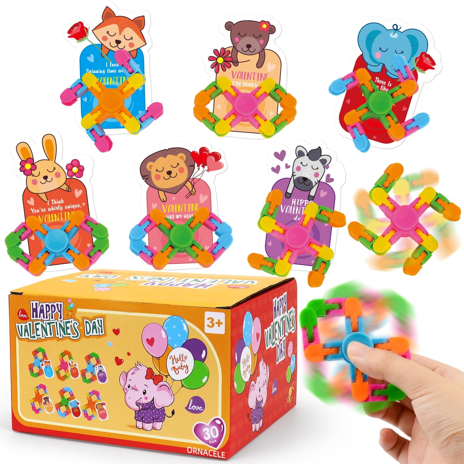 32PCS Valentine's Day Exchange Card Gifts for Kids - Wacky Tracks ...