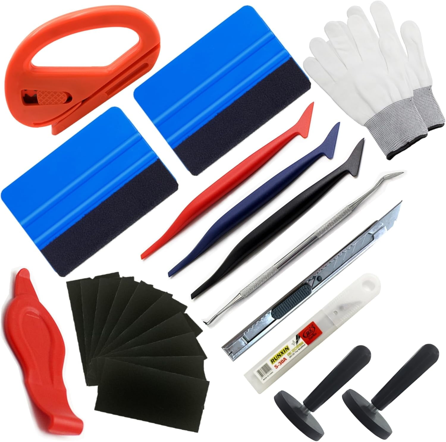 32PCS Vinyl Wrap Tool Kit Car Wrapping Kit Car Tint Tools Kit Window ...