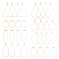 32Pcs 16 Style Teardrop Fan Kite Rhombus Triangle 304 Stainless Steel ...