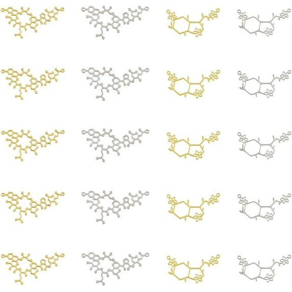 32Pcs 2 Styles Hollow Molecular Structure Links Honeycomb Connector ...