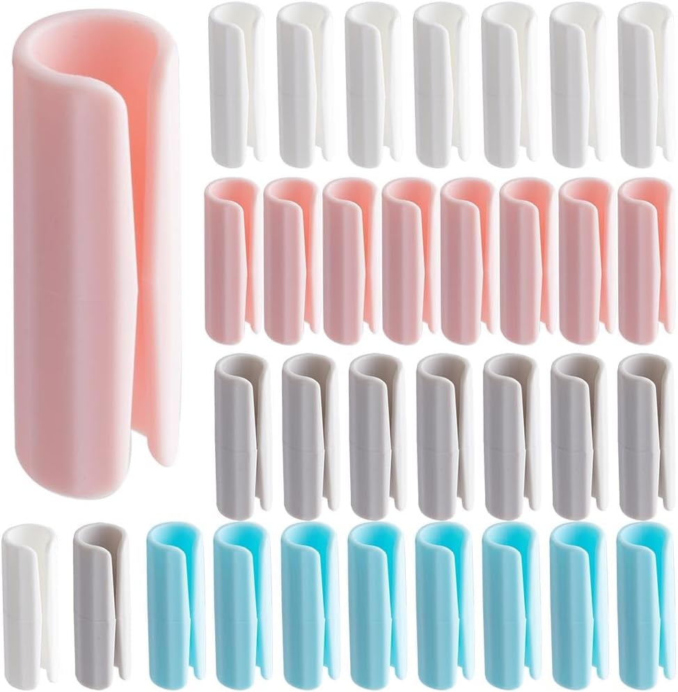 32Pcs 4 Colors ABS Plastic Clamp for Plastic Greenhouses White Fixing ...