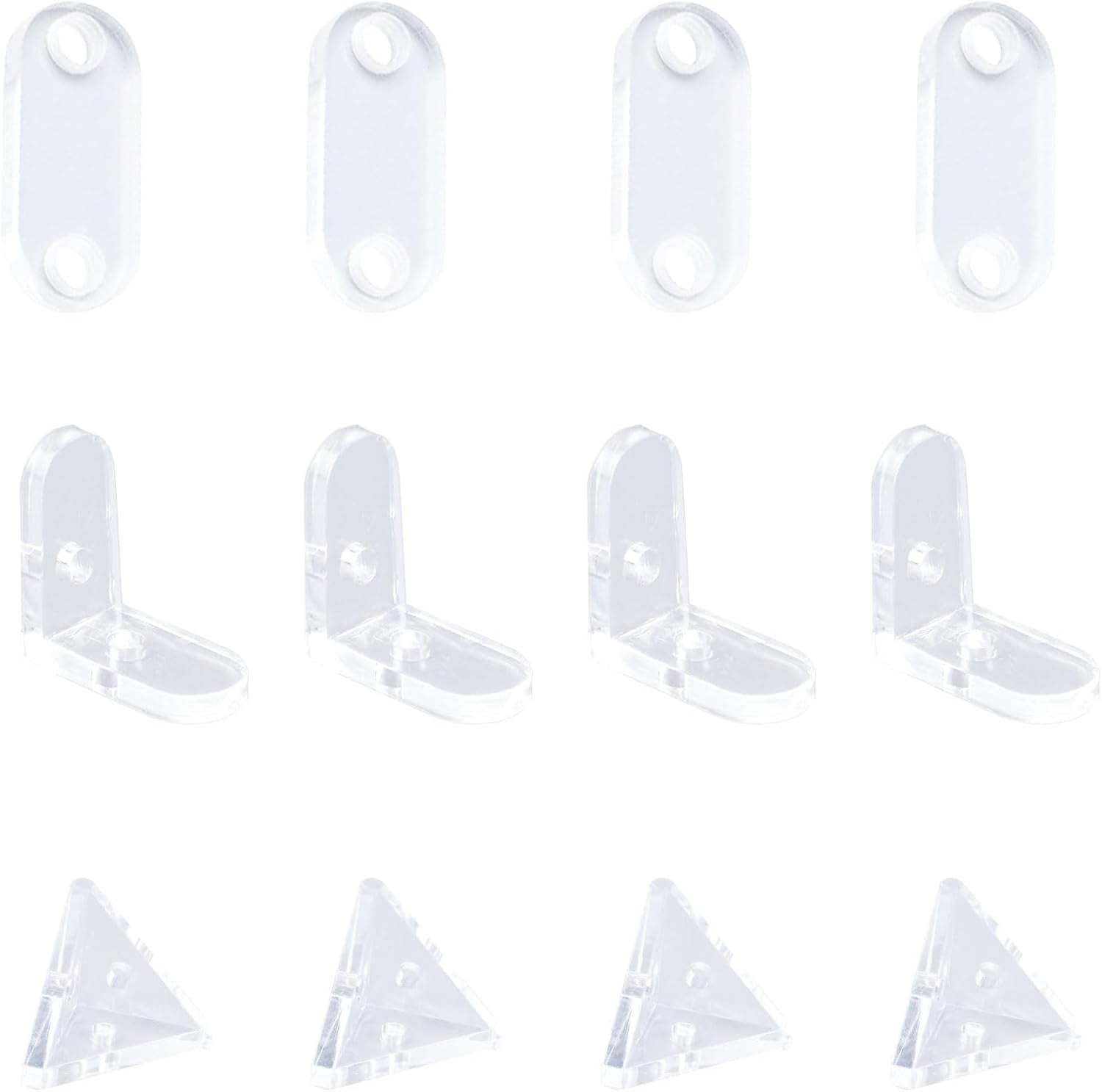 32Pcs Acrylic Corner Code Connectors - Different types of clear acrylic ...