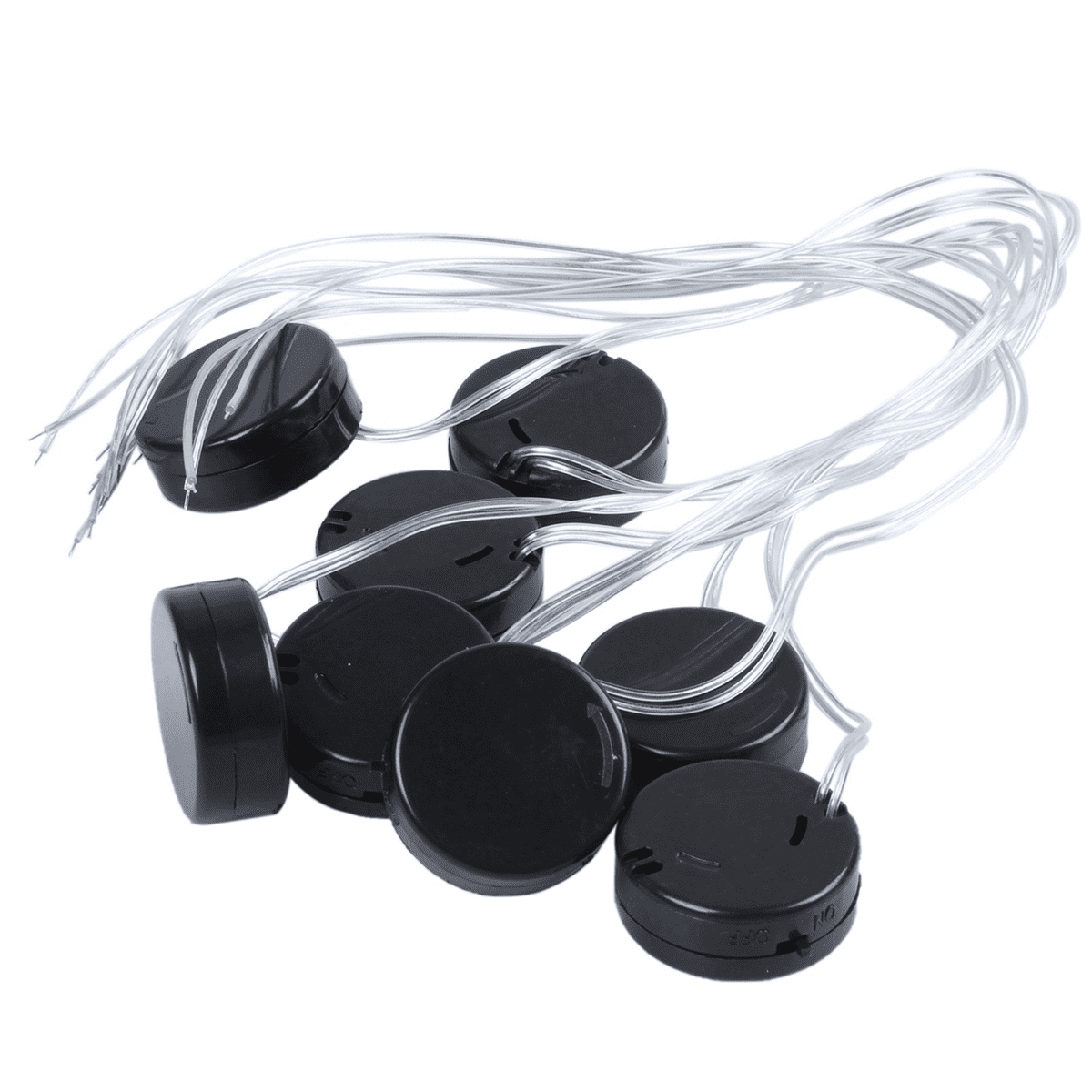 32Pcs Black Wire Lead 2x3V CR2032 Coin Cell Button Battery Holder Case ...