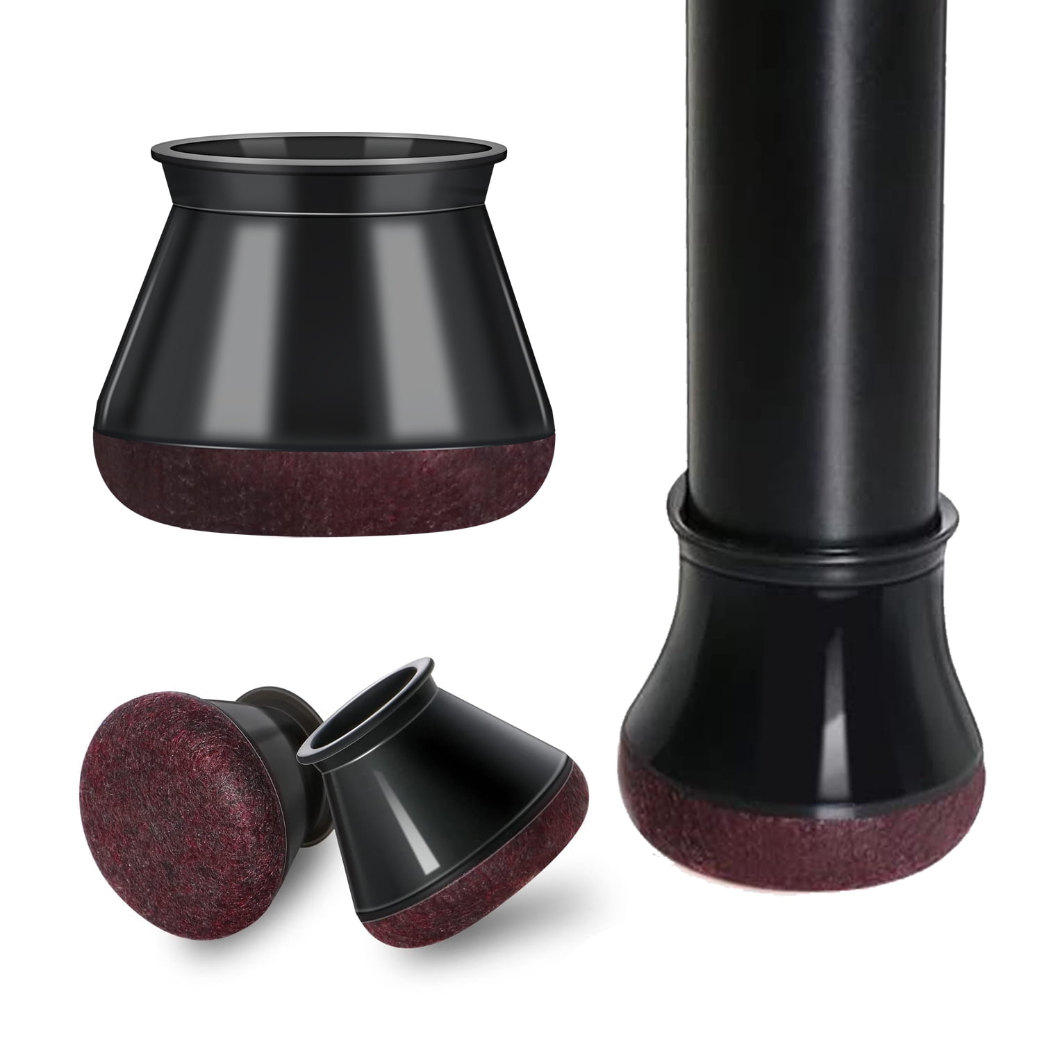 32Pcs Chair Leg Floor Protector 2023 New Black Chair Sliders Floor ...