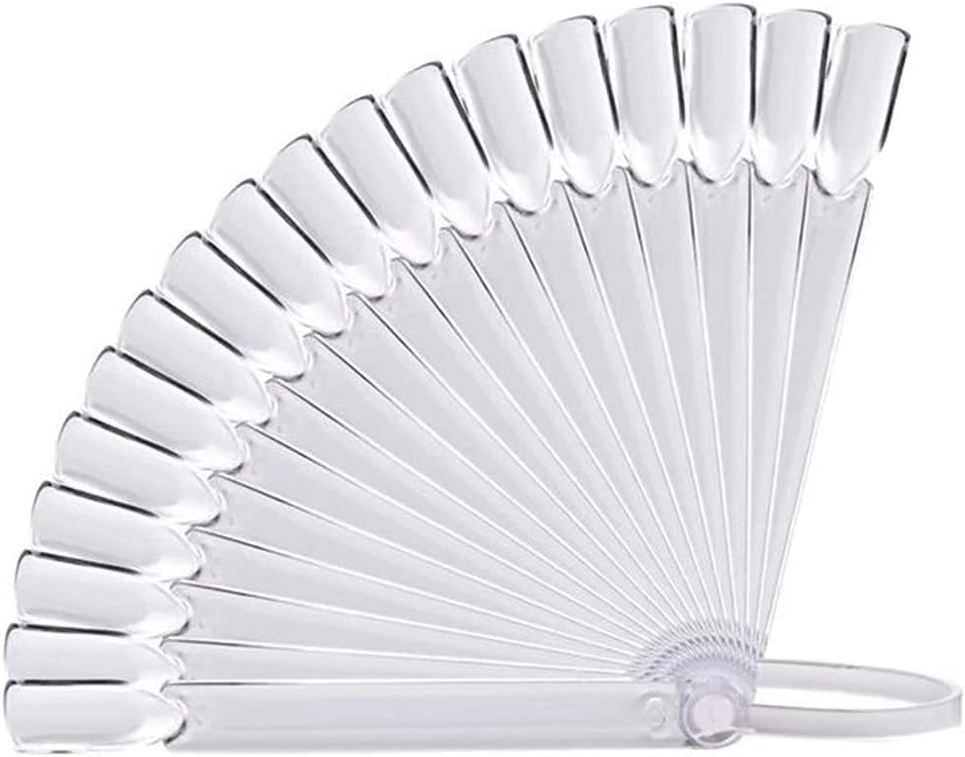 32Pcs Fan-shaped Nail Art Display Stand Nail Art Fake Tips Bar Polish ...