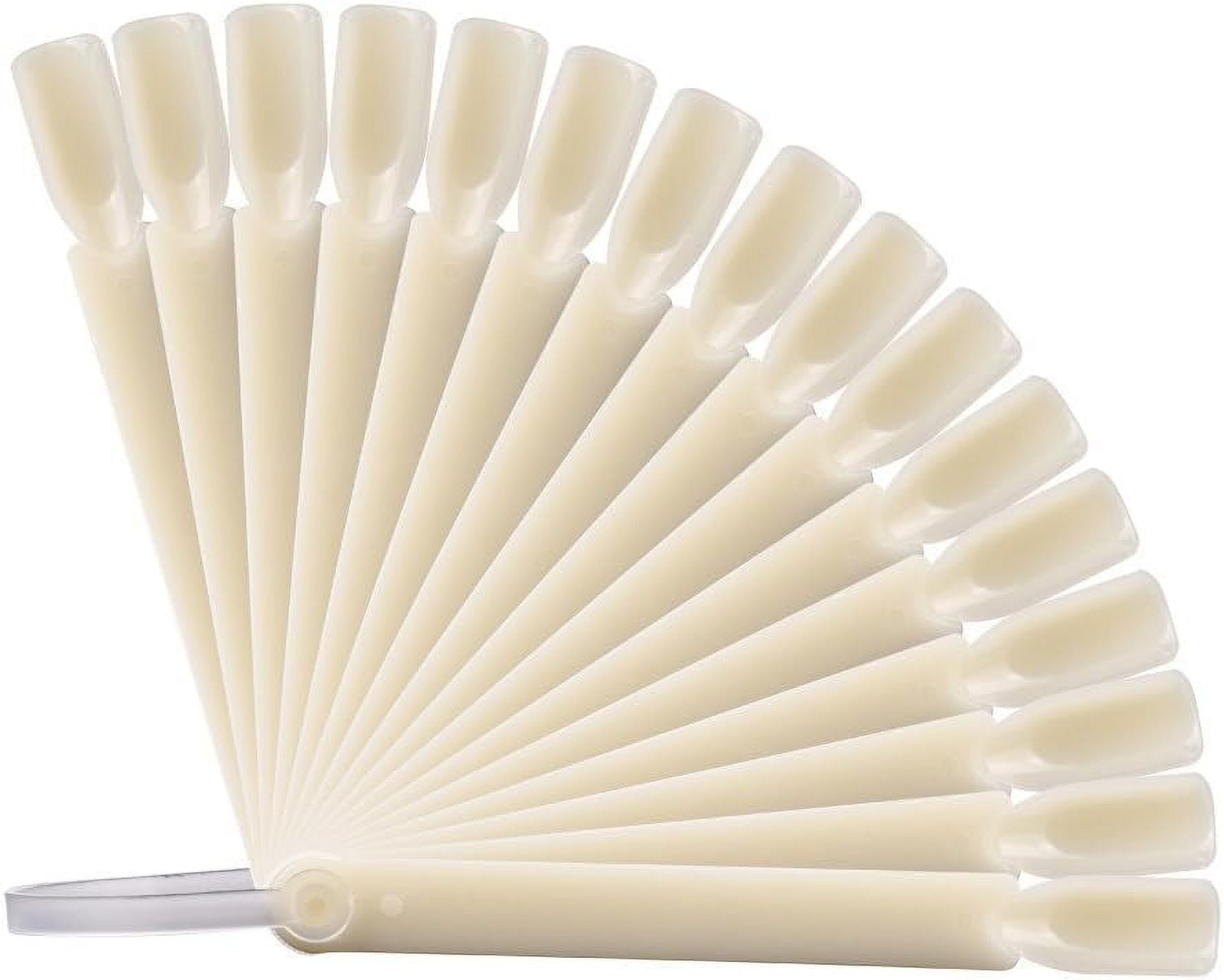 32Pcs Fan-shaped Nail Swatches, Nail Color Display Sticks Pop Sticks ...