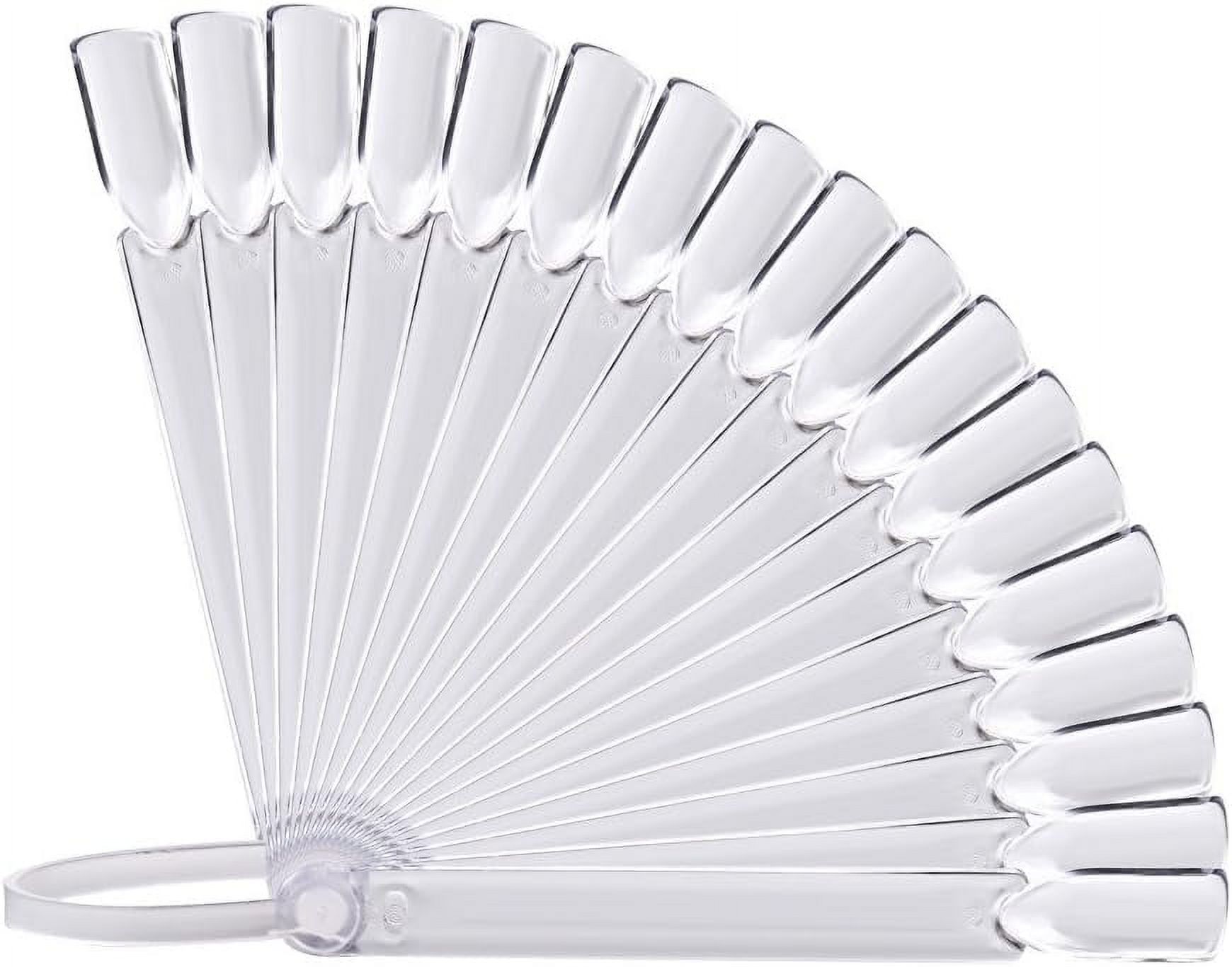 32Pcs Fan-shaped Nail Swatches, Nail Color Display Sticks Pop Sticks ...