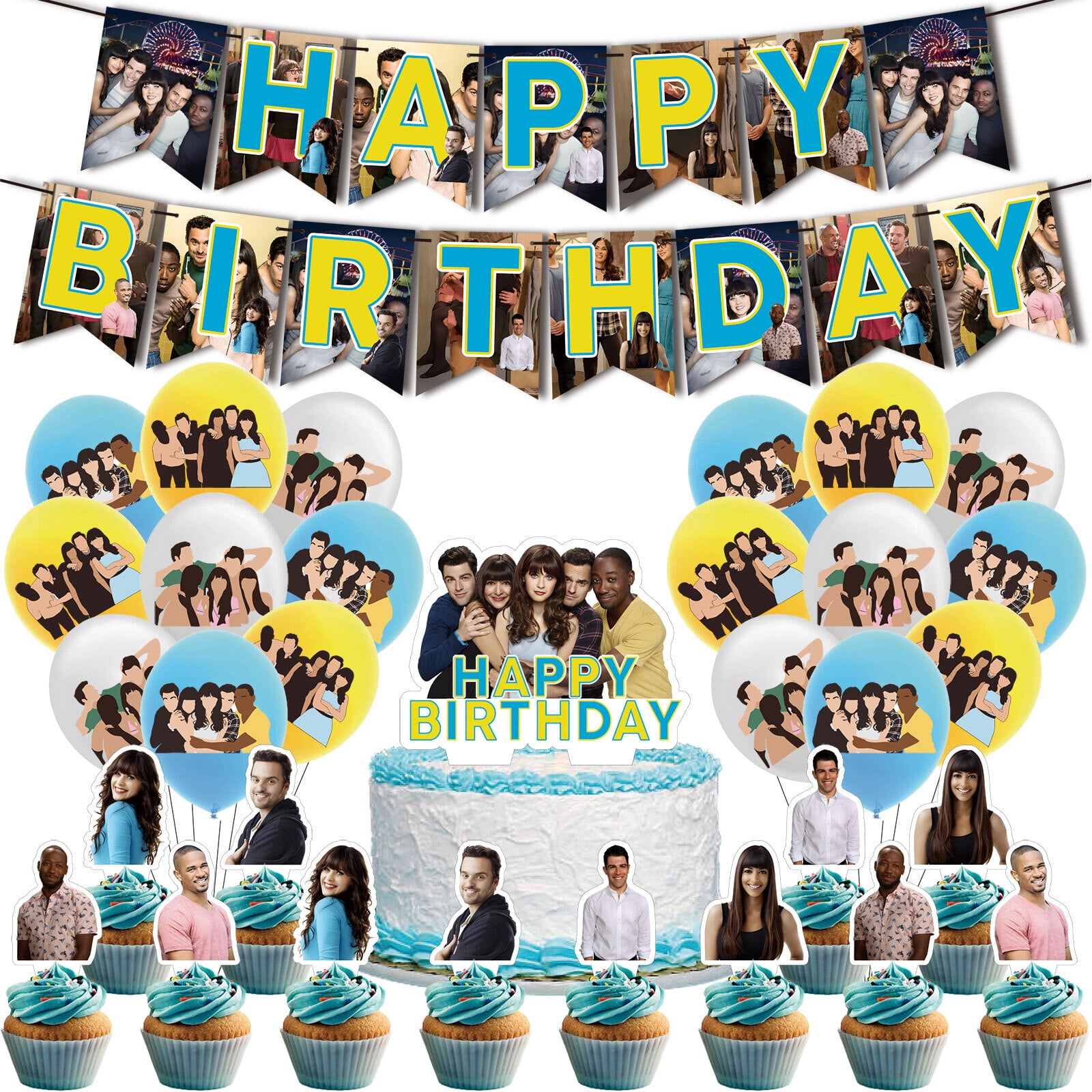 32Pcs For New Girl Party Decoration Kit – Includes Banner, 18 Balloons ...