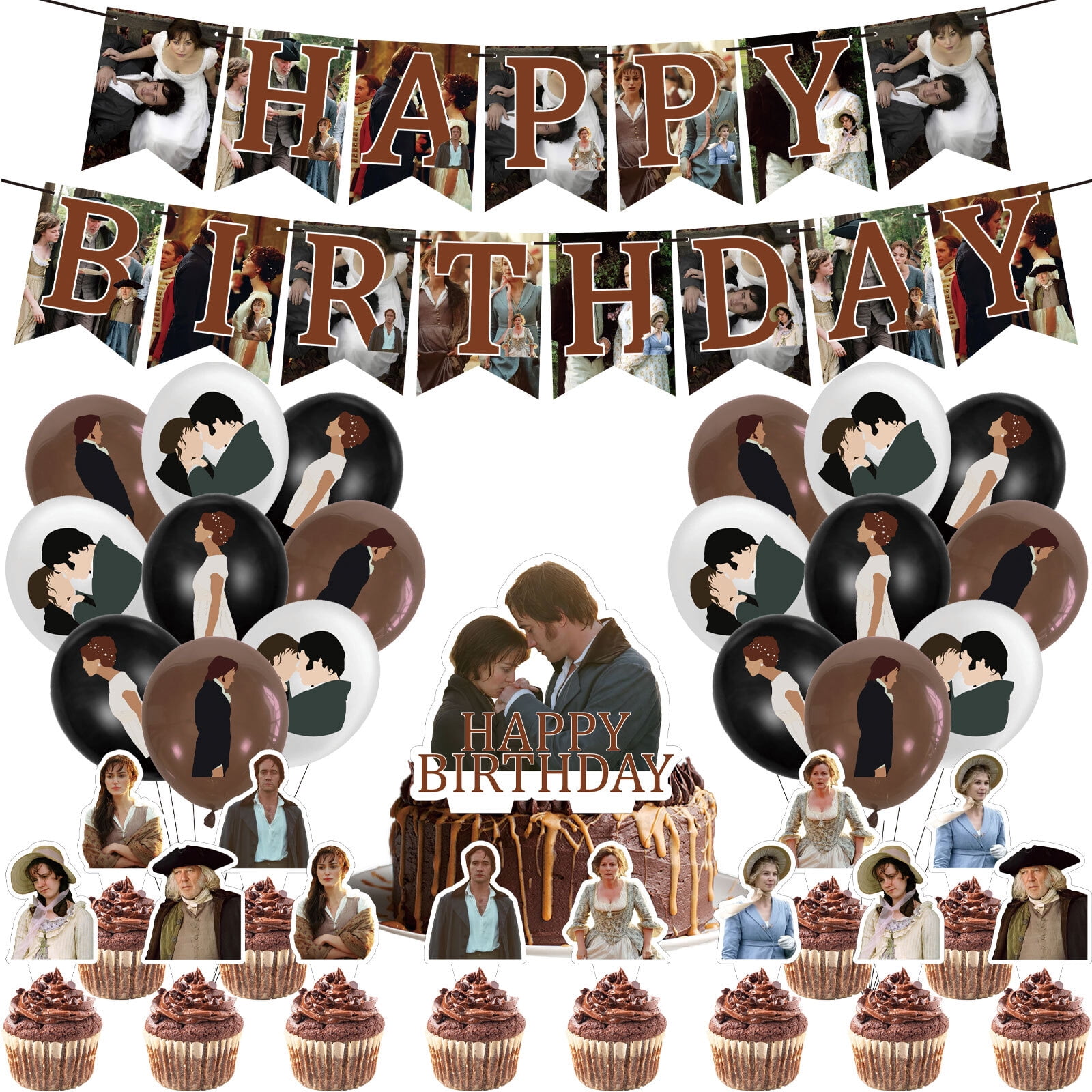 32Pcs For Pride and Prejudice Party Decoration Kit – Includes Banner ...