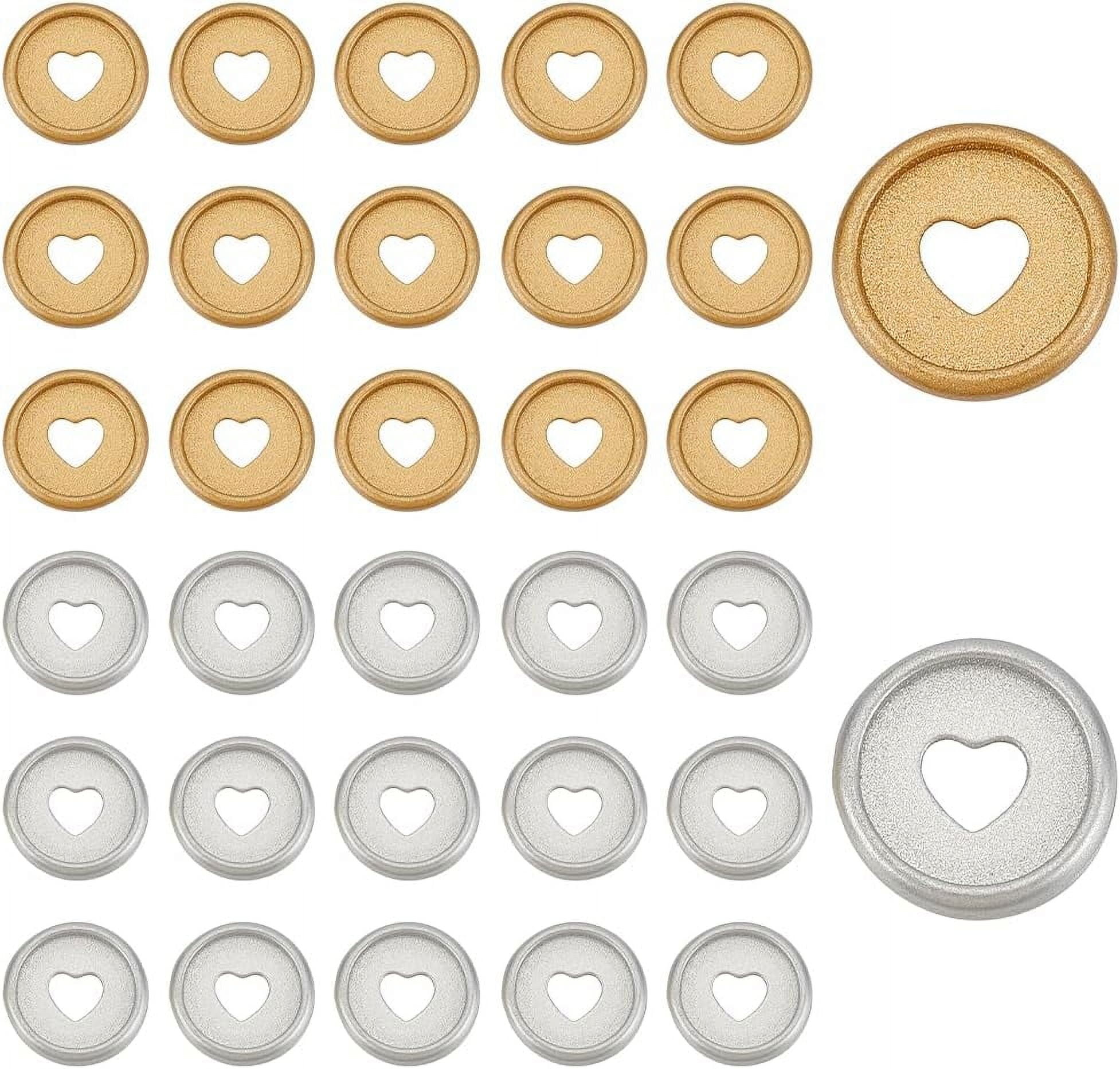 32Pcs Heart Plastic Expander Discs Plastic Loose Leaf Binder Discs ...