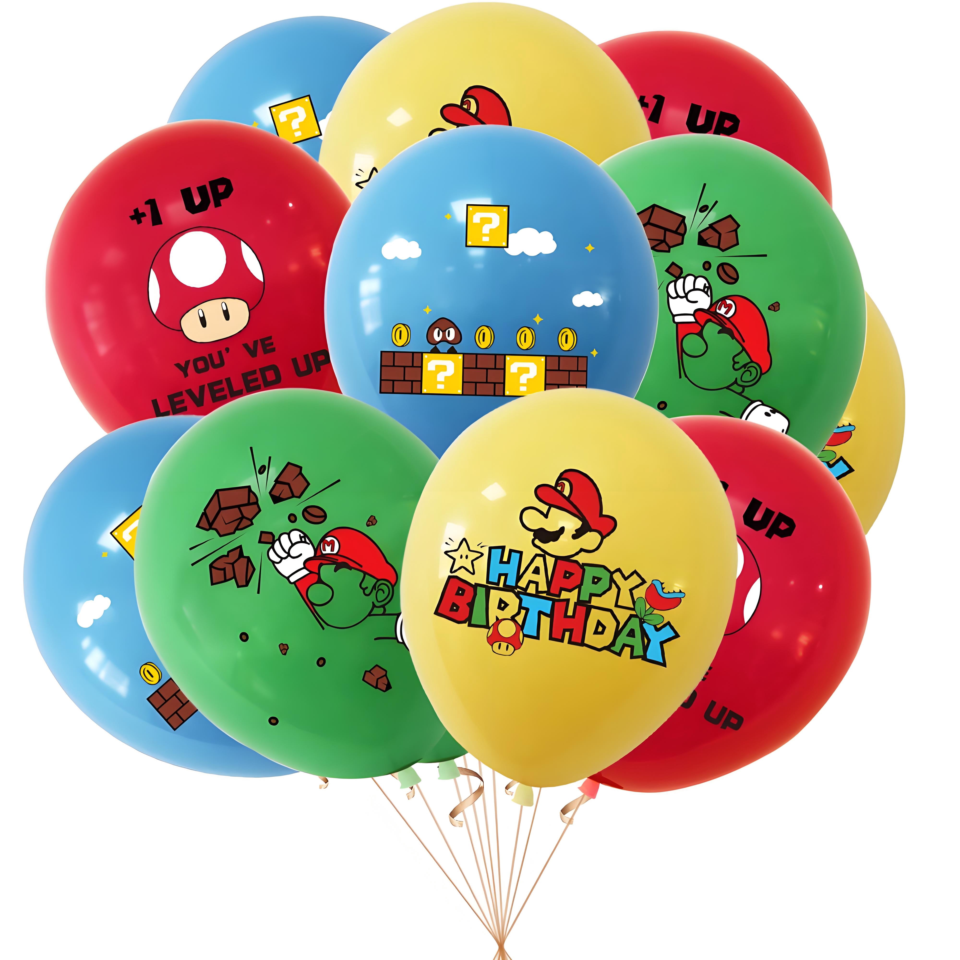 32Pcs Mario Balloon 12 inch Cute Cartoon Bear and Friends Latex ...