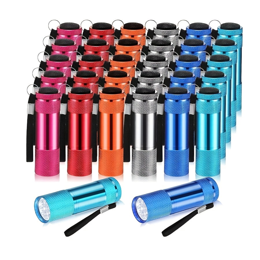 32Pcs Mini Flashlights Bulk, Aluminum Small Handheld Flashlight with ...