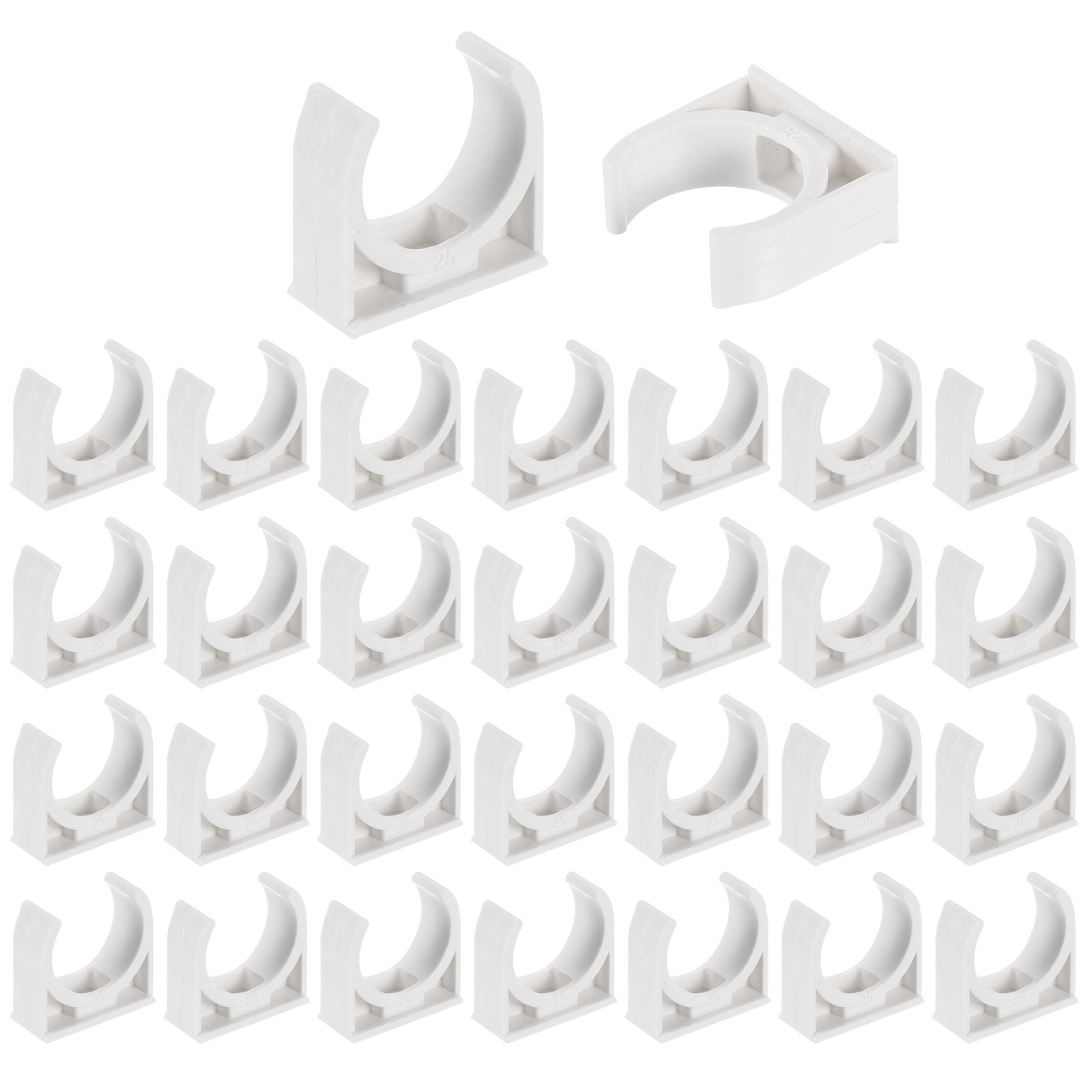 32Pcs Water Pipe Clamps Clips, U-Shaped Holder Buckles for 25mm OD ...