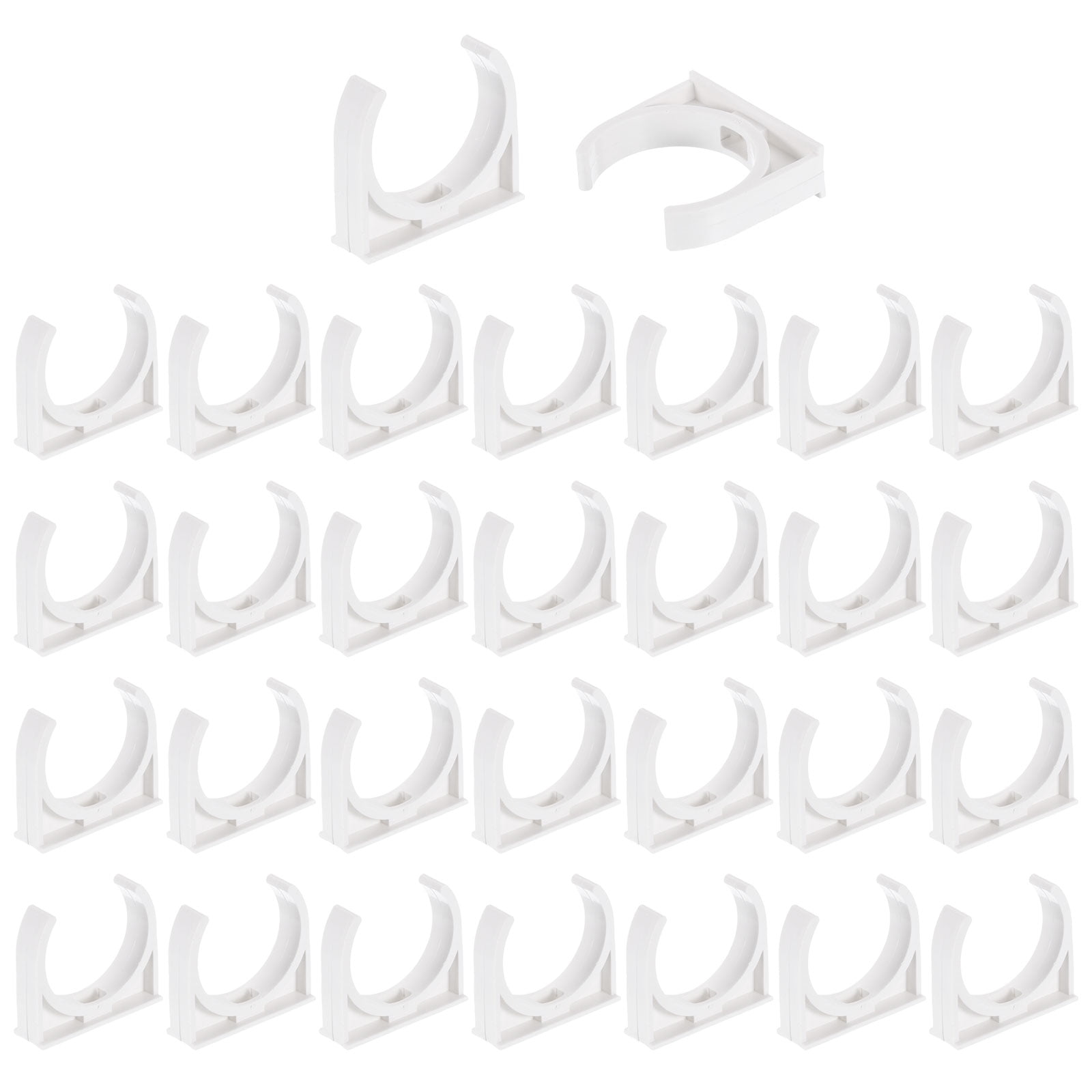 32Pcs PVC Water Pipe Clamps Clips, U-Shaped Holder Buckles for 50mm OD ...