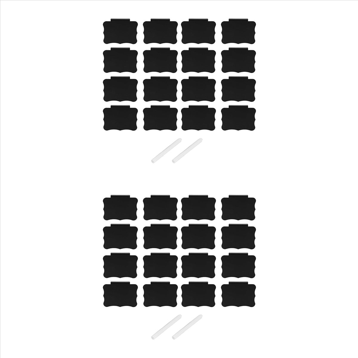 32Pcs Plastic Basket Bin Label Clip on Removable Label Kitchen Pantry ...