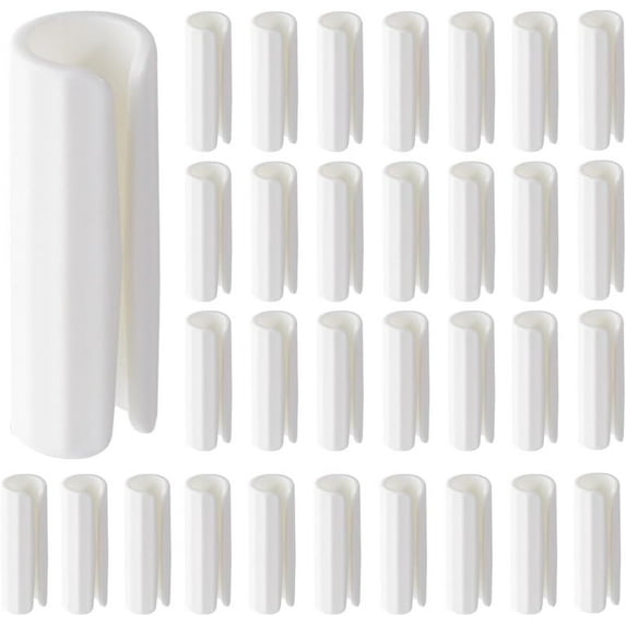32Pcs Plastic Clamp for Plastic Greenhouses White Fixing Clips Snap ...