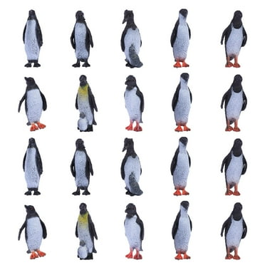 zhaomeidaxi 11Pcs/Set Plastic Penguin Figurines, Cute Ocean Animal ...