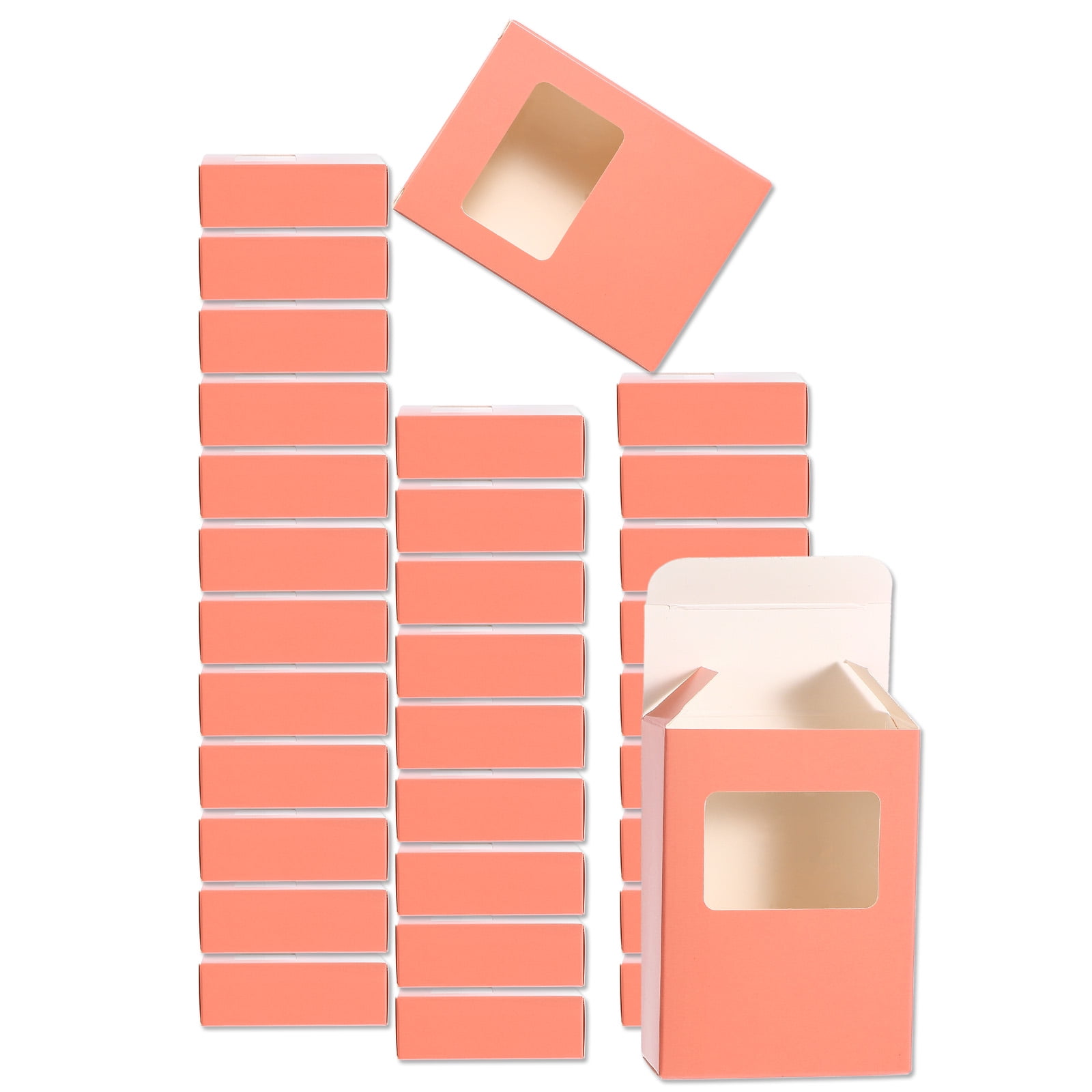 32Pcs Soap Packaging Boxes 2.6x3.5x1.2 Inch Kraft Soap Box with Window ...