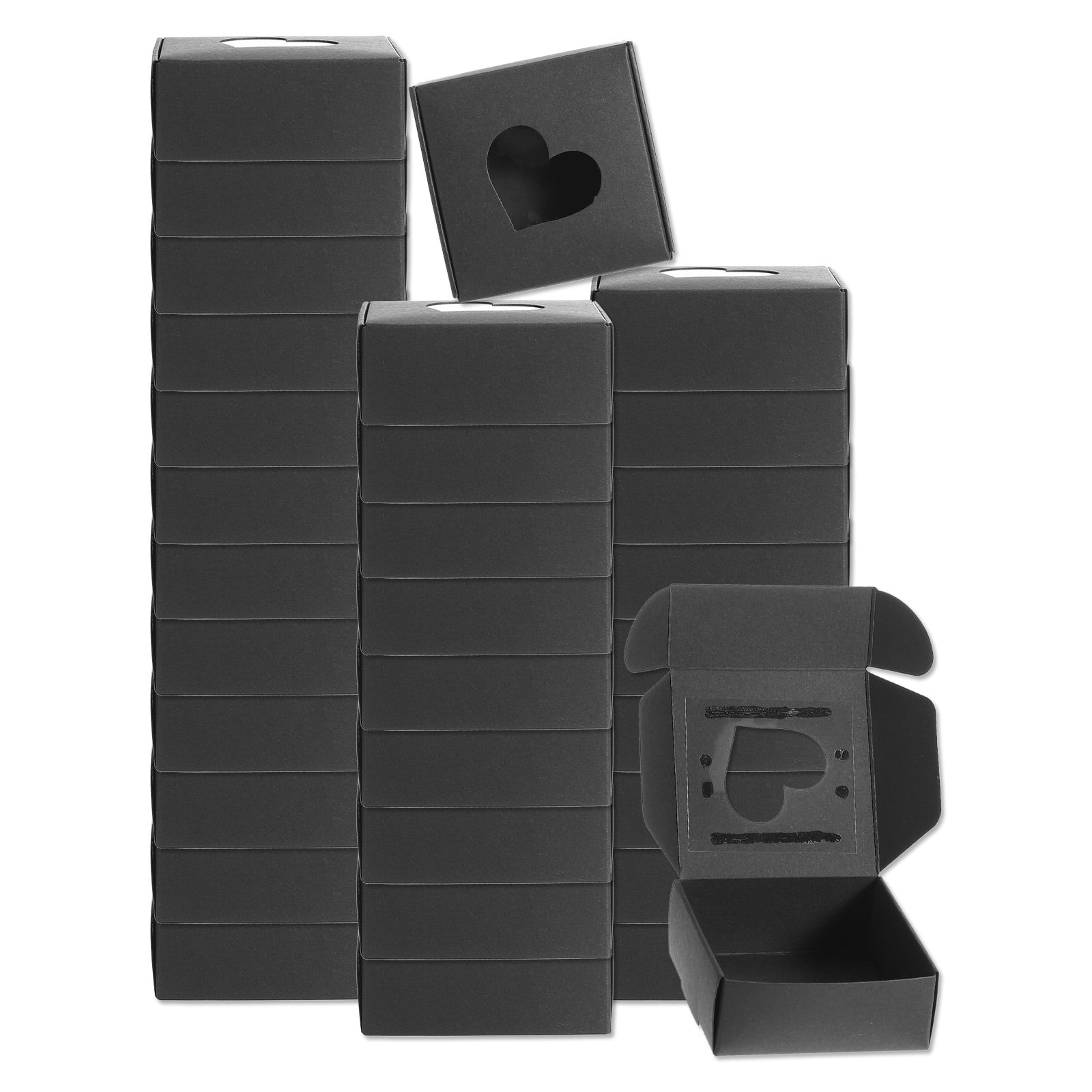 32Pcs Soap Packaging Boxes 3x3x1.2 Inch Kraft Soap Box with Window ...