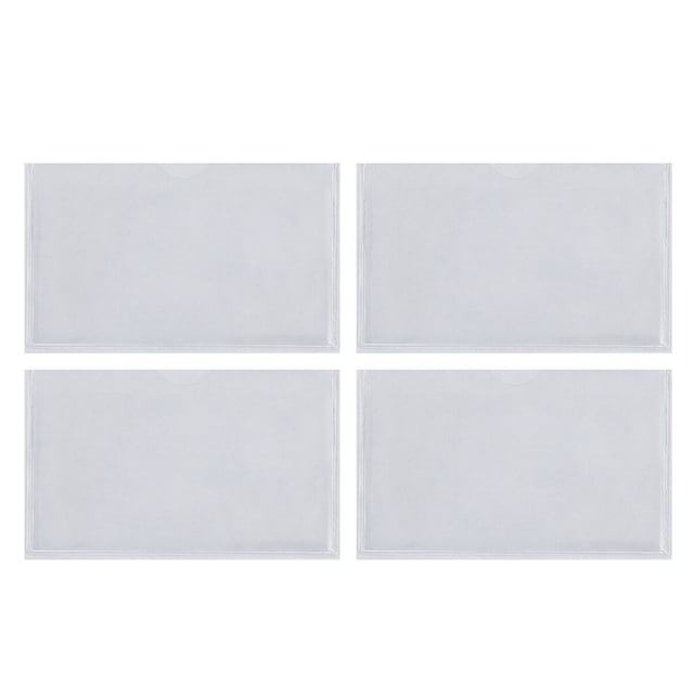 32Pcs Transparent Back Plastic Bag Logistics Documents Self-sealing Bag ...