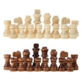 32Pcs Wooden Chess Pieces, Tournament Chessmen Pieces with No Board ...
