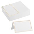 32Pcsd Table Signs, Place Cards with Gold Border for Table at ...