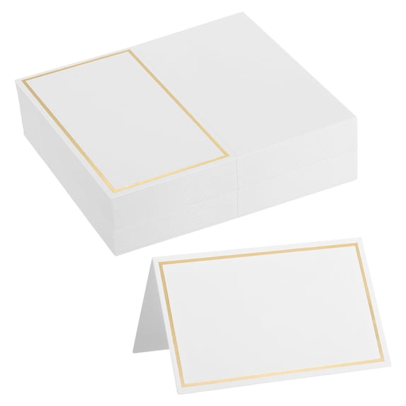 32Pcsd Table Signs, Place Cards with Gold Border for Table at ...
