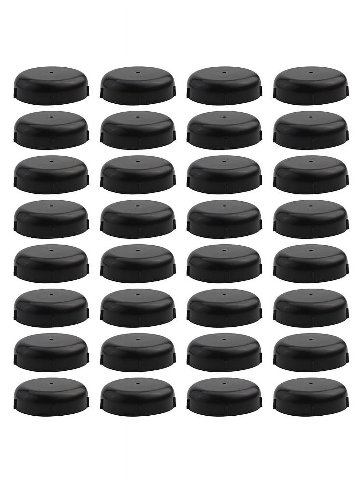 32Pk 1-1/2 Inch Wrought Iron Patio Furniture Feet Glides 32 Pack Black ...