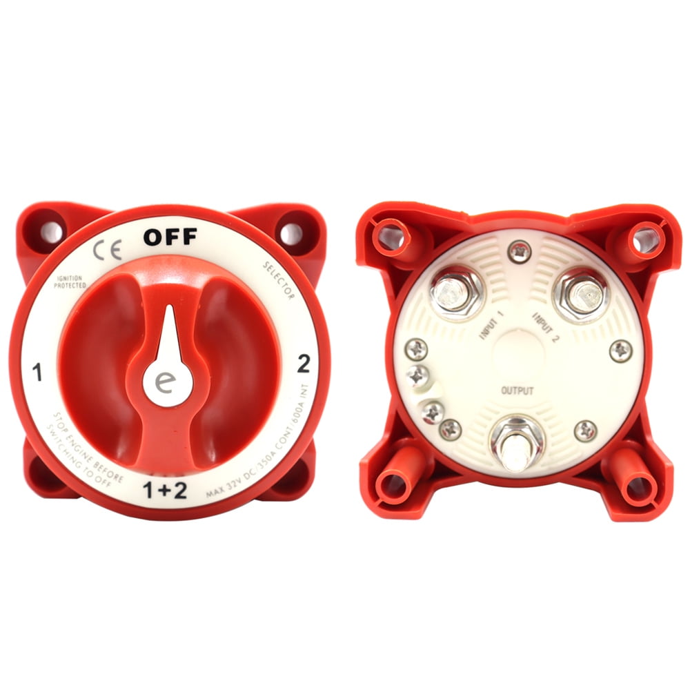 32V 350A 4 Position 9002E Marine Boat Battery Switch Selector - Walmart.com