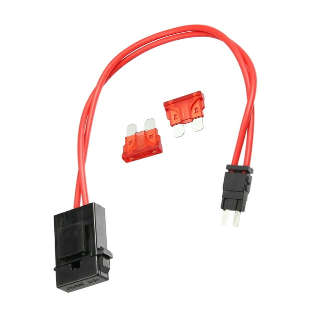 32V Mini Fuse Adapter Tap Fuse Kit with 2pcs 10A Blade Style Fuses for ...