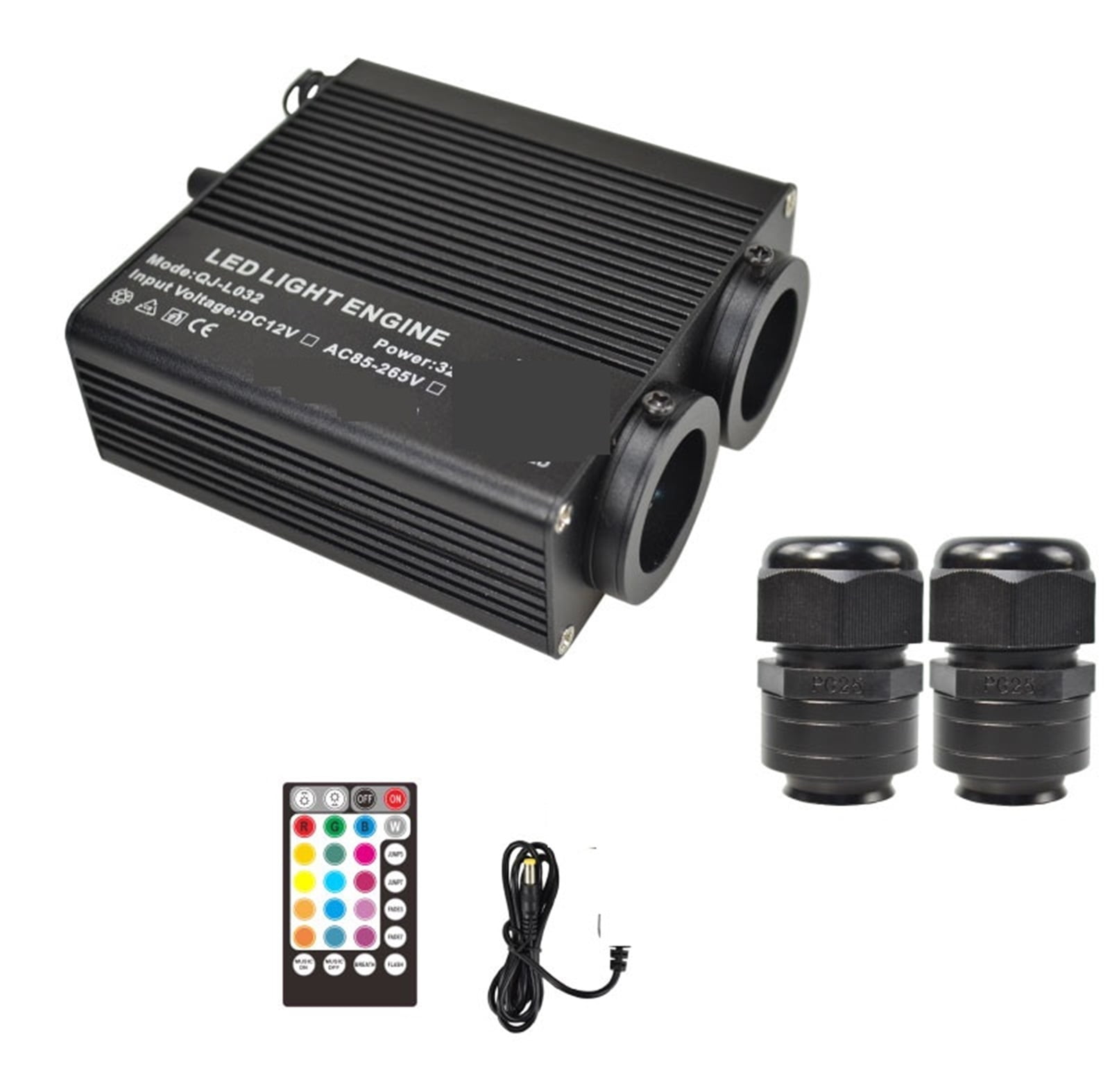 32W Double Heads Bluetooth APP&28Key Sound Remote Control Headliner ...