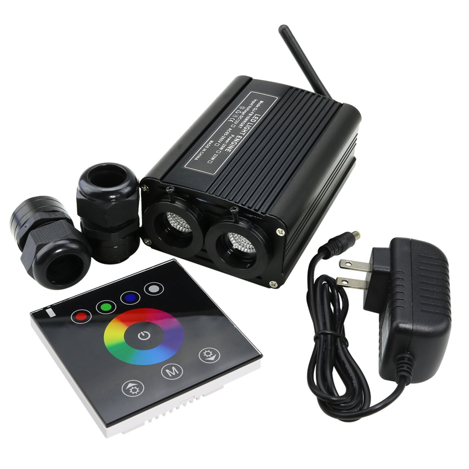 32W LED Optic Fiber Light Engine Driver Double Port Optical Fiber Light ...