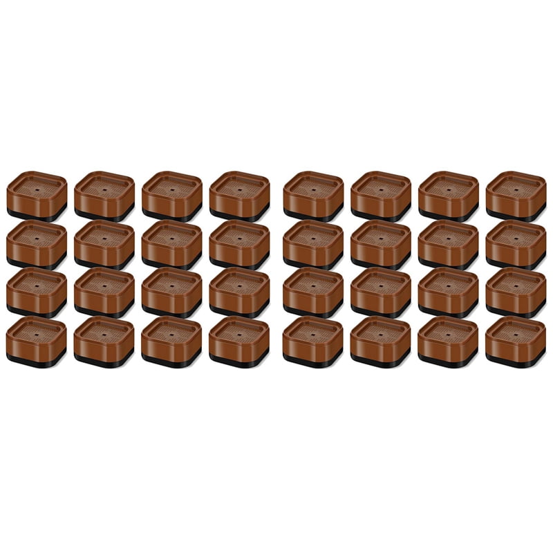 32X Furniture Risers Adjustable Bed Risers Desk Leg Risers 1.38Inch ...