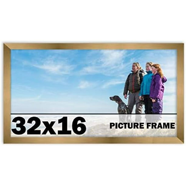 32X16 Frame Bronze Picture Frame - Modern Photo Frame Includes UV ...