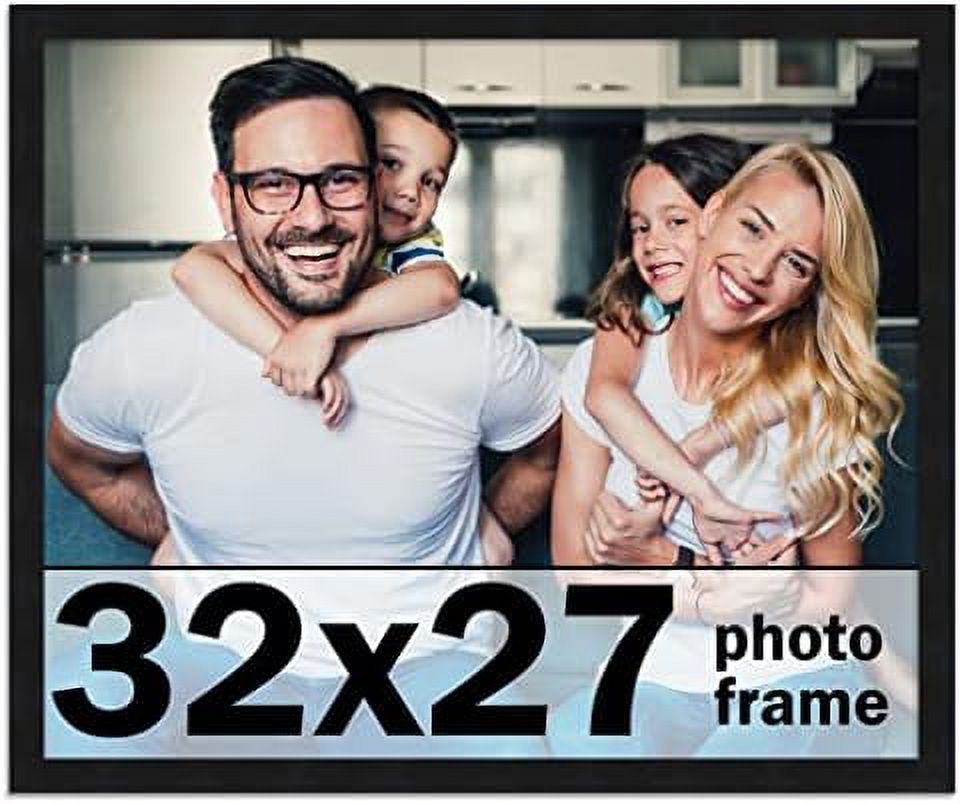 32X27 Frame Black Picture Frame - Complete Modern Photo Frame Includes ...