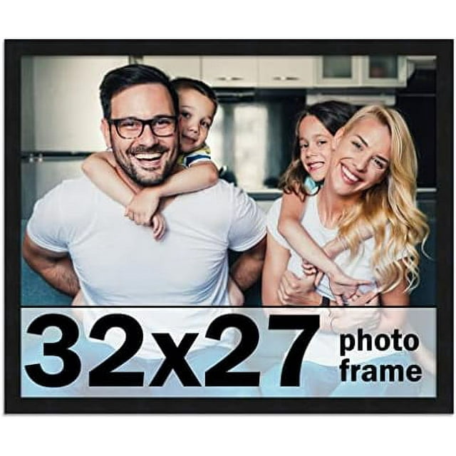 32X27 Frame Black Picture Frame - Complete Modern Photo Frame Includes ...