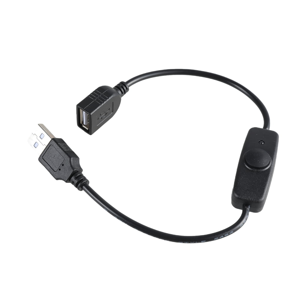 32cm Switching Control Cable USB Power Extension Line with Indicator ...