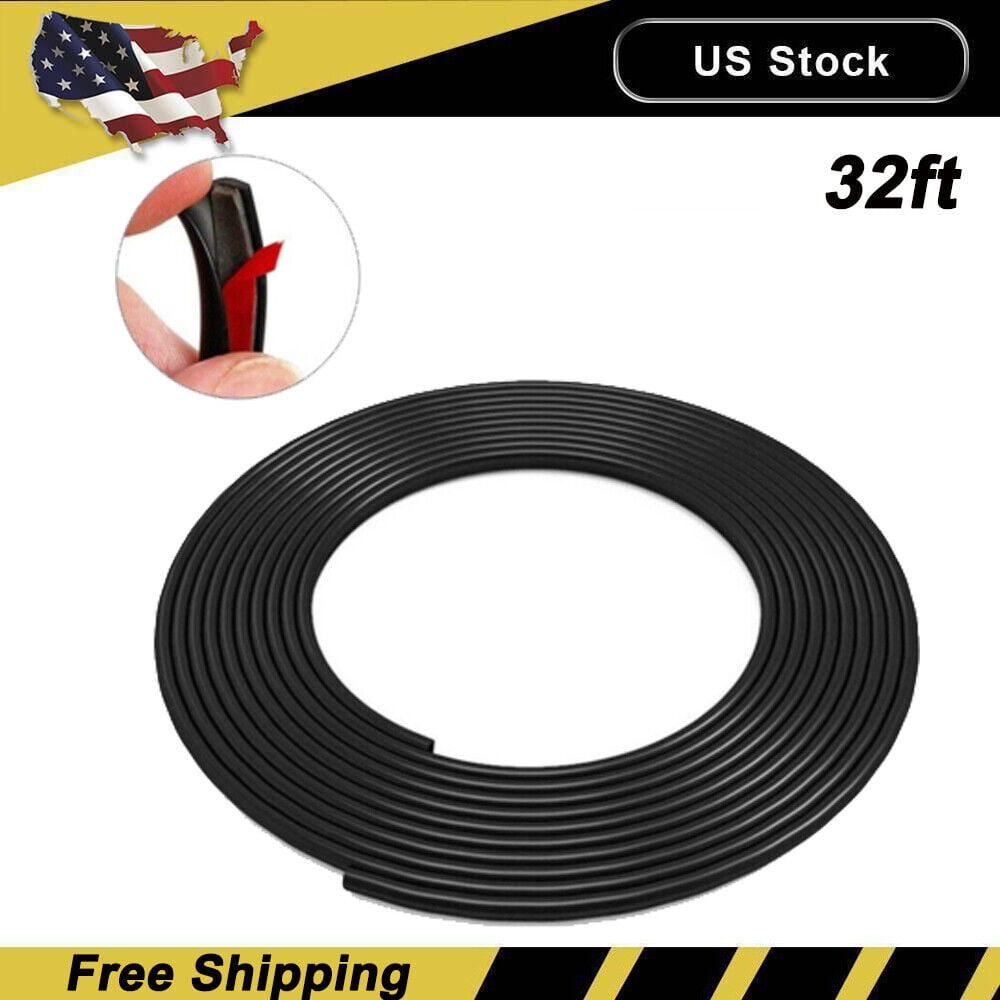 32ft U Shape Rubber Seal Car Door Edge Guard Molding Trim Protectors ...