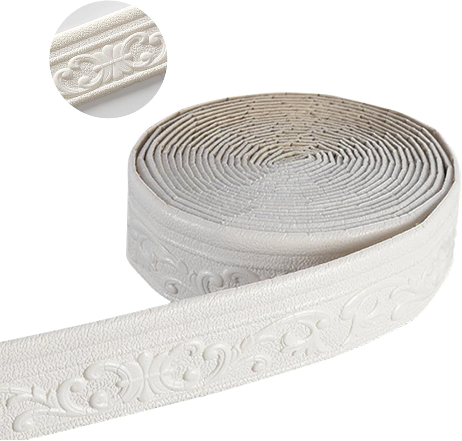 32ft x 3" Self Adhesive Flexible Foam Strip, Kvago 3D Sticky Decorative ...