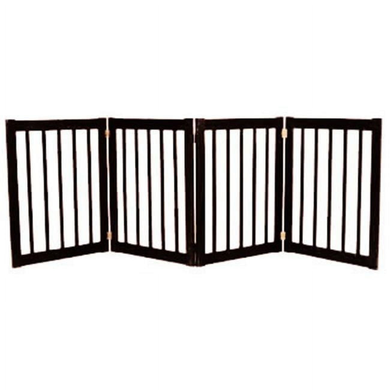 32in. 4-Panel Free Standing EZ Gate - Black - Walmart.com