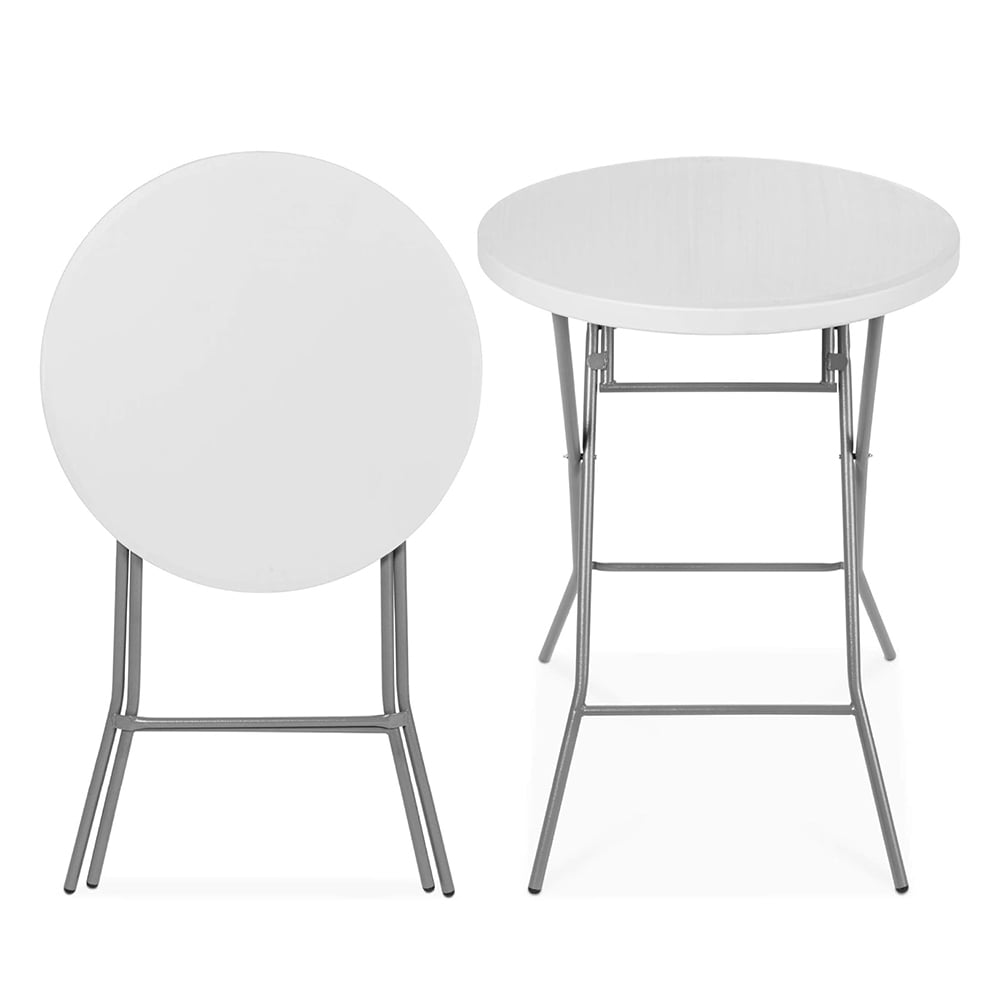 32in Bar Height Folding Table, Round Indoor Outdoor Accessory, Events ...
