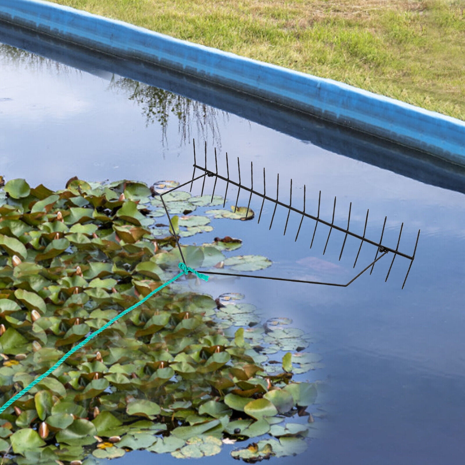 32in Beach Sand Landscape Rake Spread Soil Aquatic Pond Lake Weed with ...